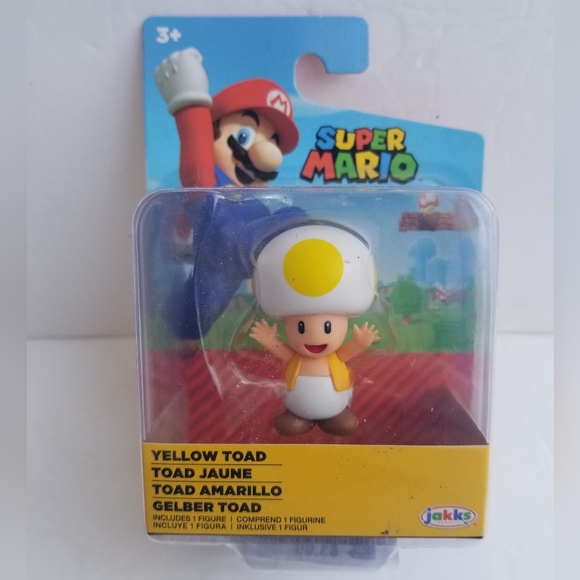 Toys | World Of Nintendo Super Mario Yellow Toad 25 Jakks Pacific ...